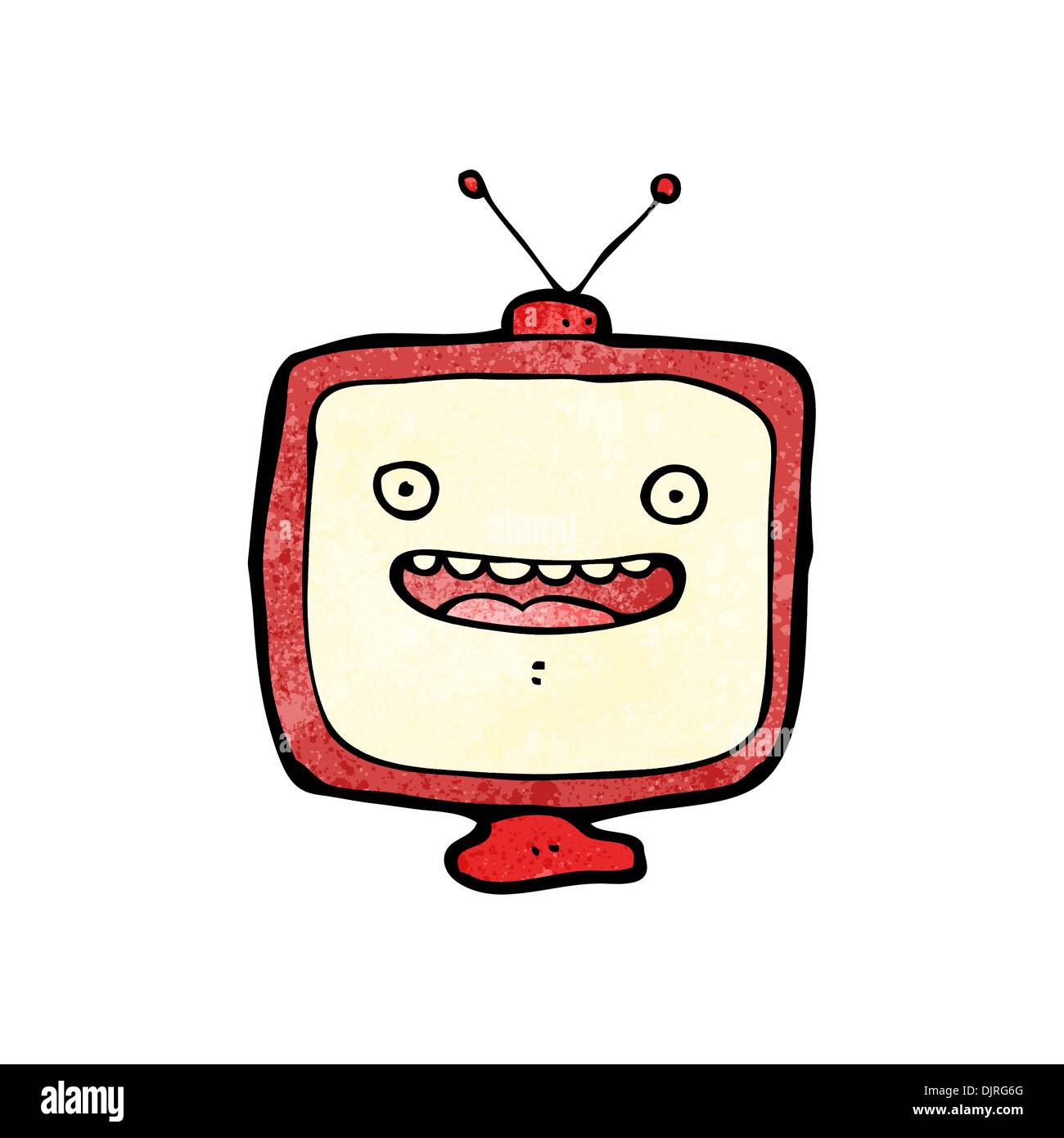 Retro cartoon with texture. Isolated on White Stock Vector Image & Art ...