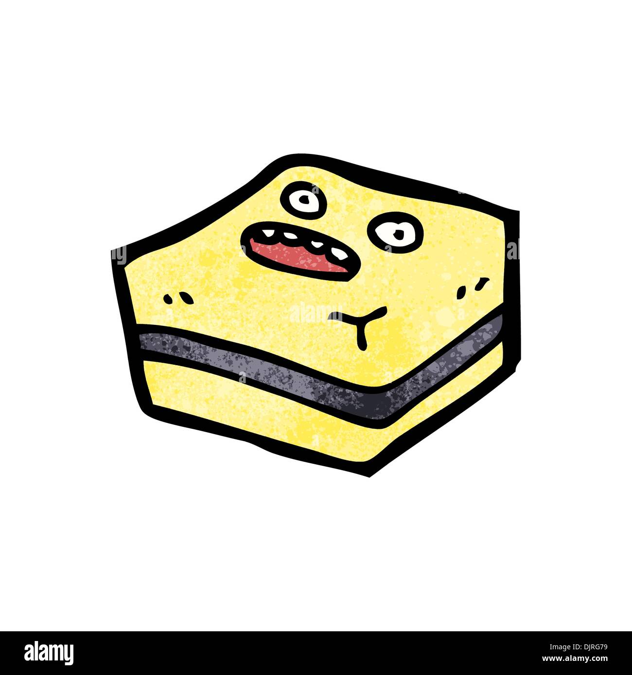 Retro cartoon with texture. Isolated on White Stock Vector Image & Art ...