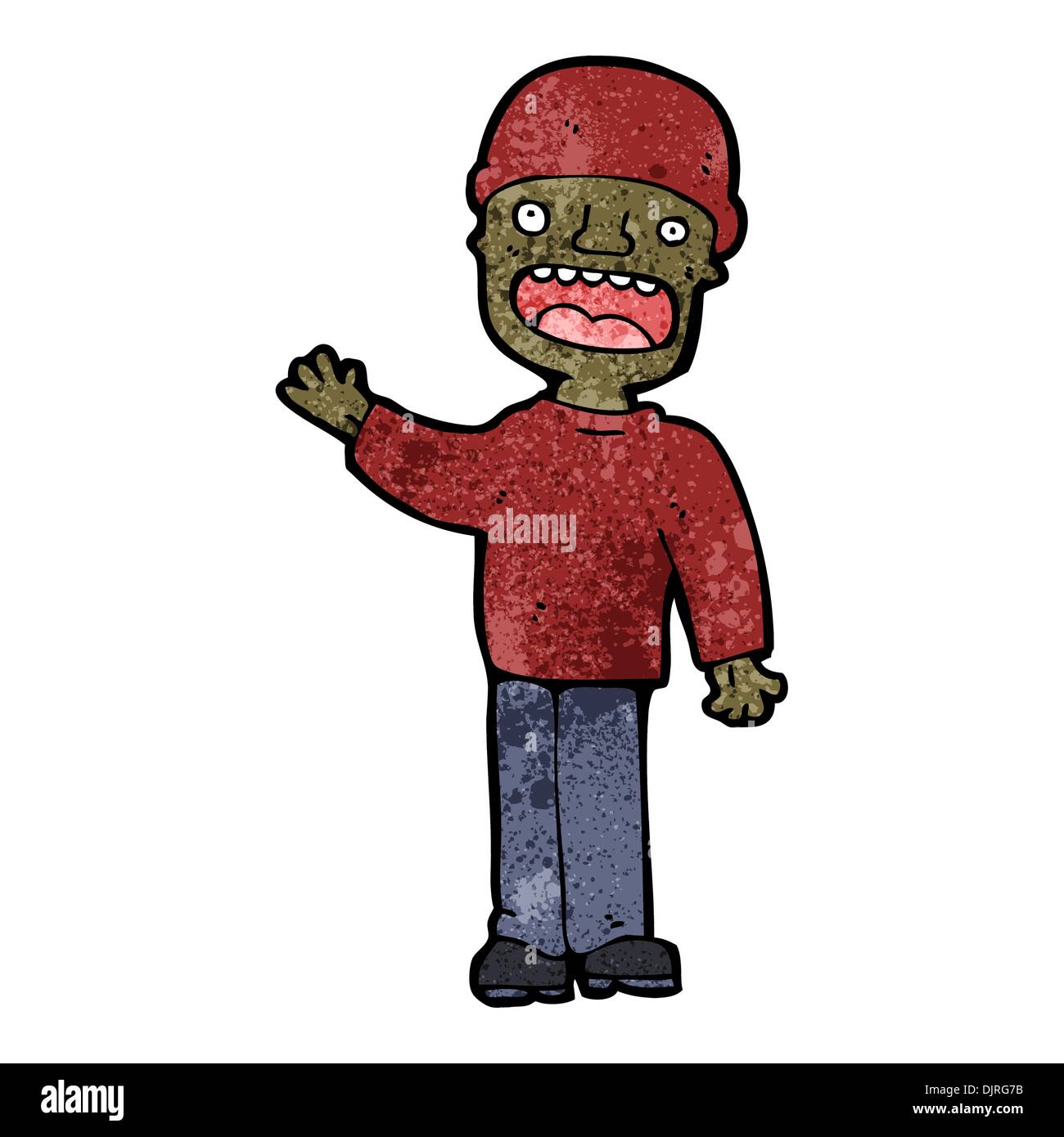 Retro cartoon with texture. Isolated on White Stock Vector Image & Art ...