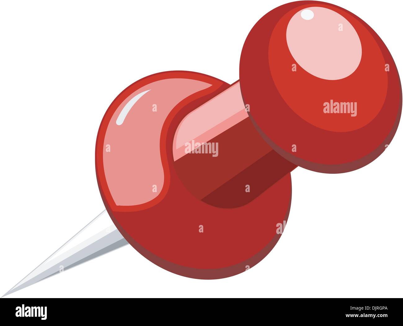 Yellow push pin on Stock Vector Images - Alamy