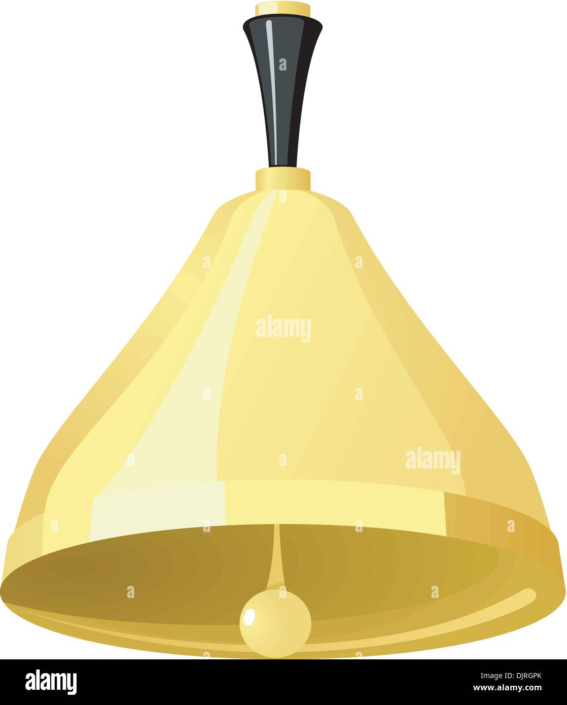 Vector gold hand bell Stock Vector Image & Art - Alamy