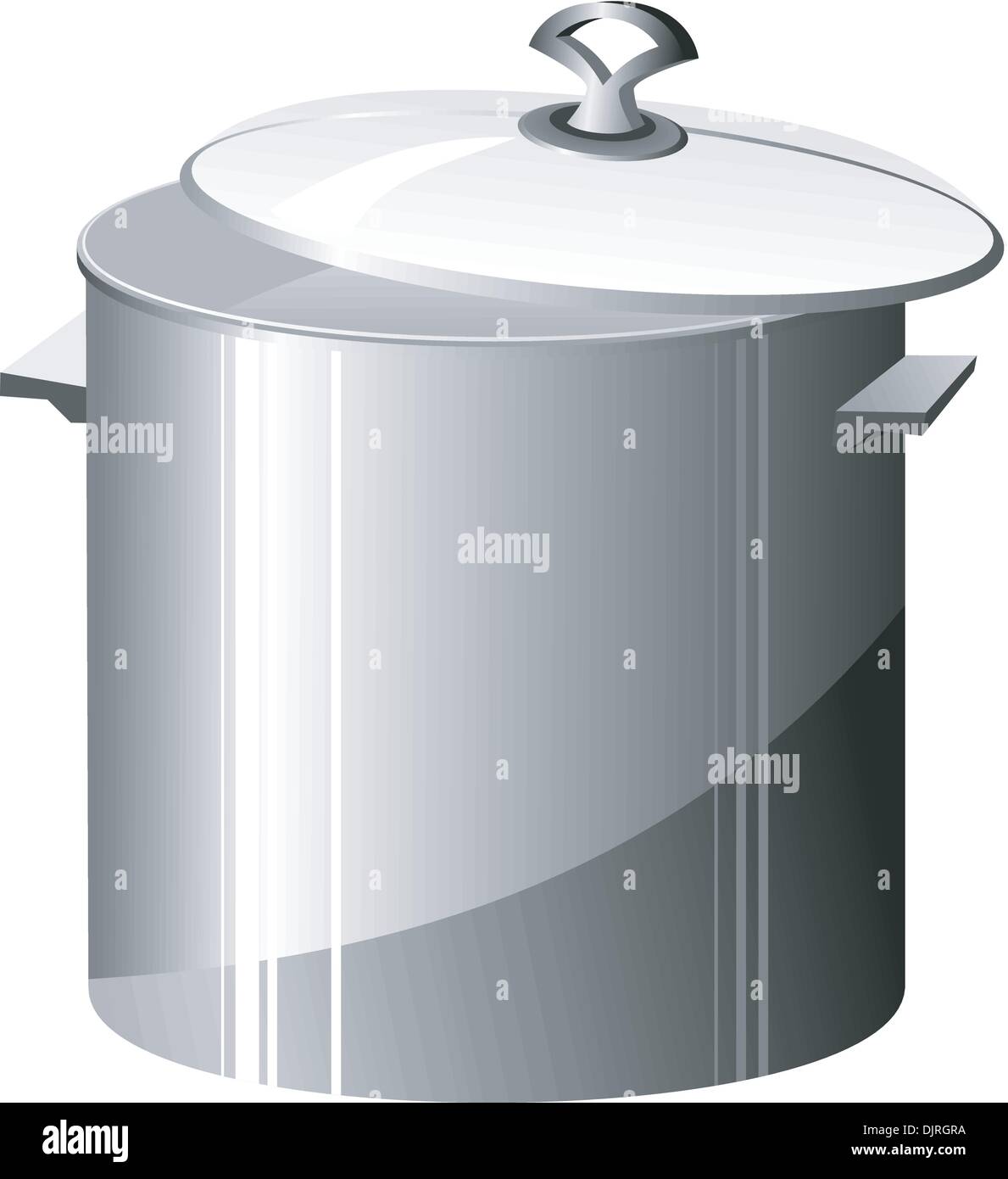 Vector illustration of a metal pan Stock Vector Image & Art - Alamy