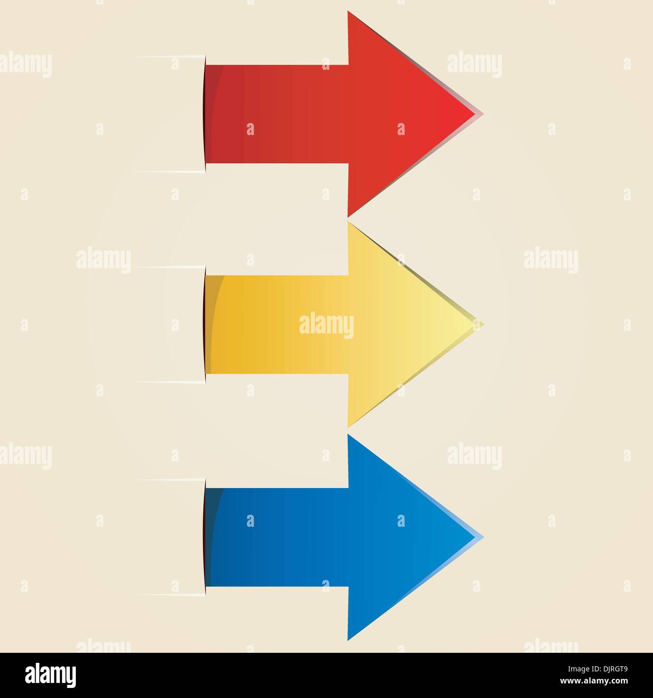 Set of vector illustrations with the arrow stickers Stock Vector Image ...