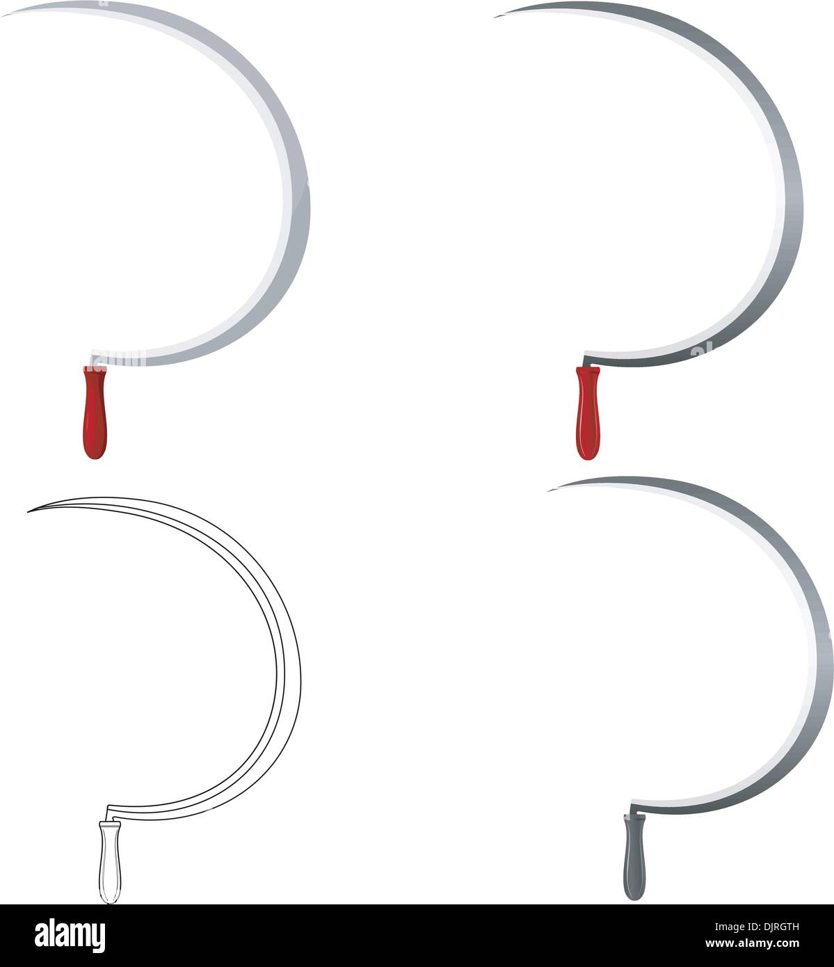 Vector illustration of sickle Stock Vector Image & Art - Alamy