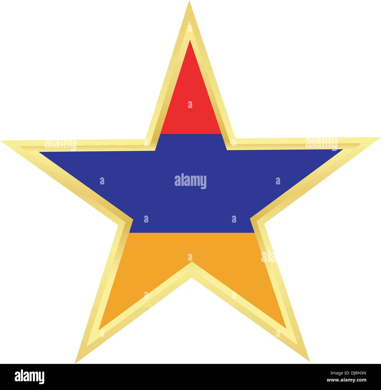 Gold star with a flag of Armenia Stock Vector Image & Art - Alamy