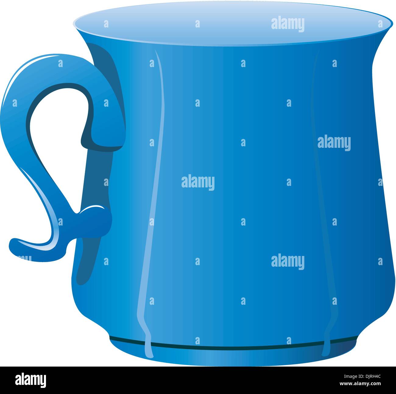 Blue cup. vector Stock Vector Image & Art - Alamy