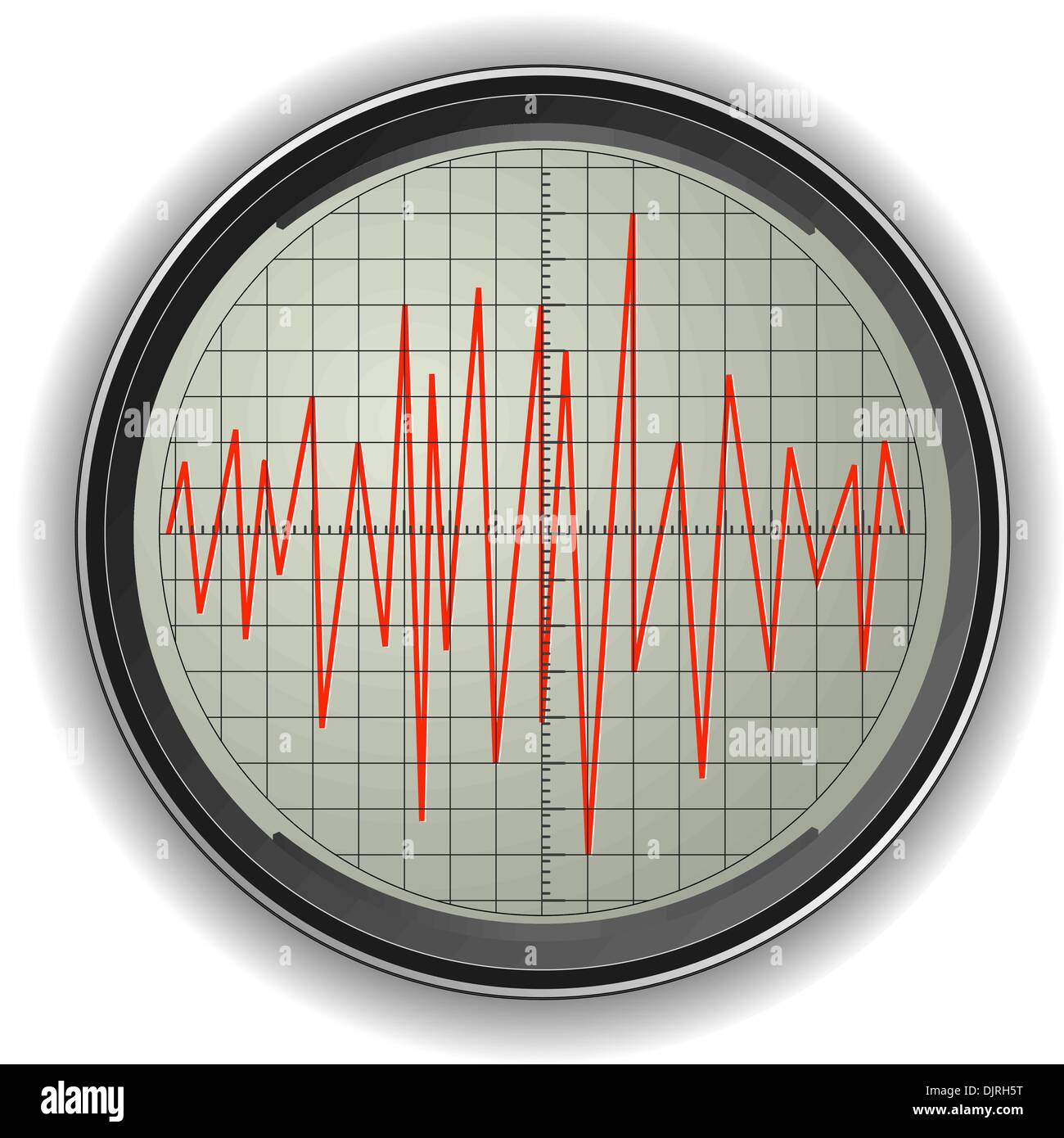 Vector illustration of an oscilloscope Stock Vector Image & Art - Alamy