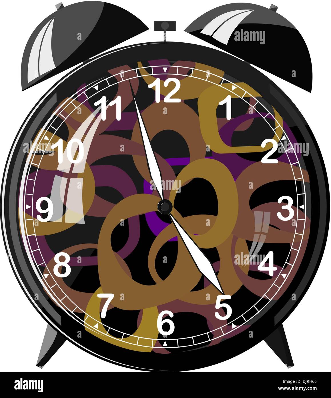 Vector illustration of retro alarm clock Stock Vector Image & Art - Alamy