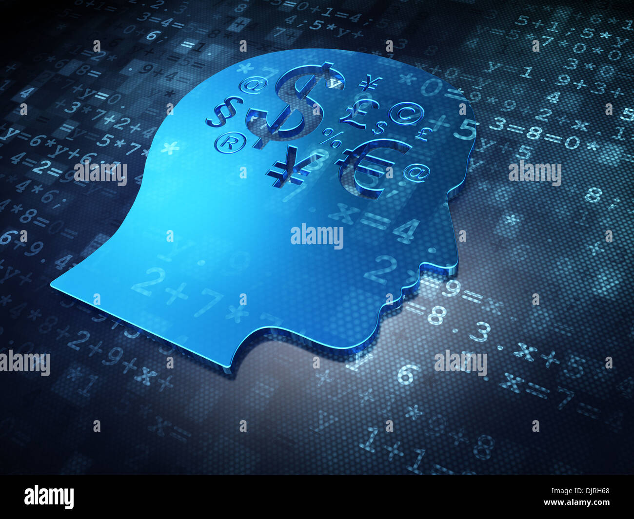 Education concept: Finance Symbol on digital Stock Photo - Alamy