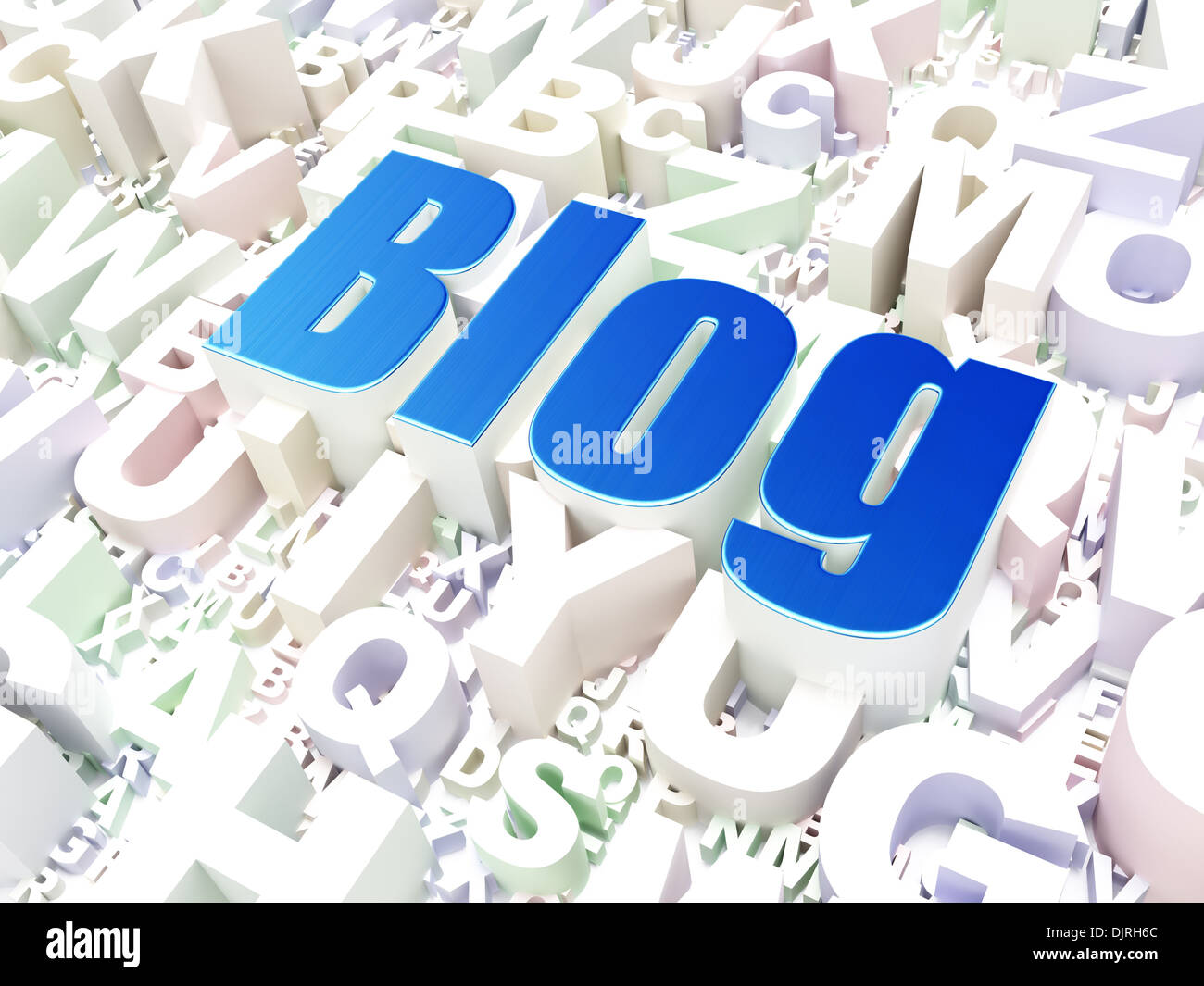 Web design concept: Blog on alphabet background Stock Photo - Alamy