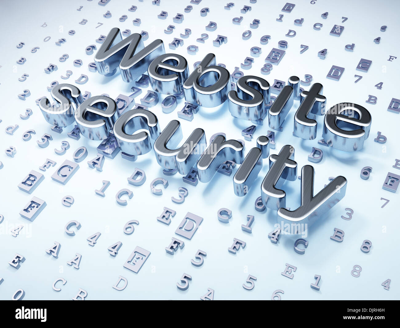 SEO web design concept: Silver Website Security Stock Photo - Alamy