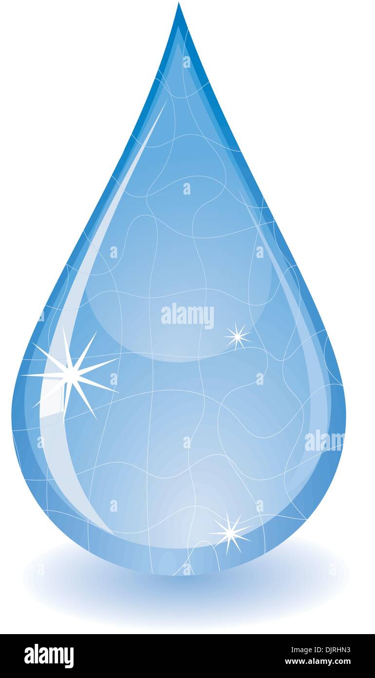 Vector illustration of a drop of water Stock Vector Image & Art - Alamy