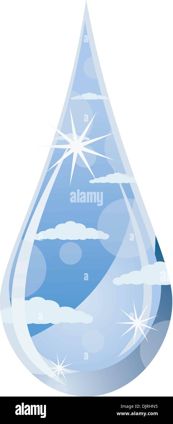 A drop of water. vector Stock Vector Image & Art - Alamy