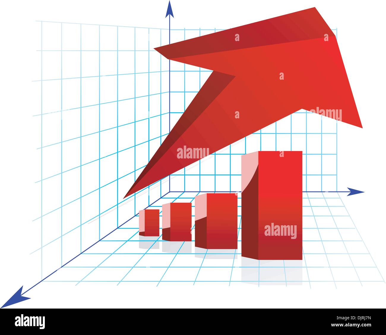 The color diagram with red arrow Stock Vector Image & Art - Alamy