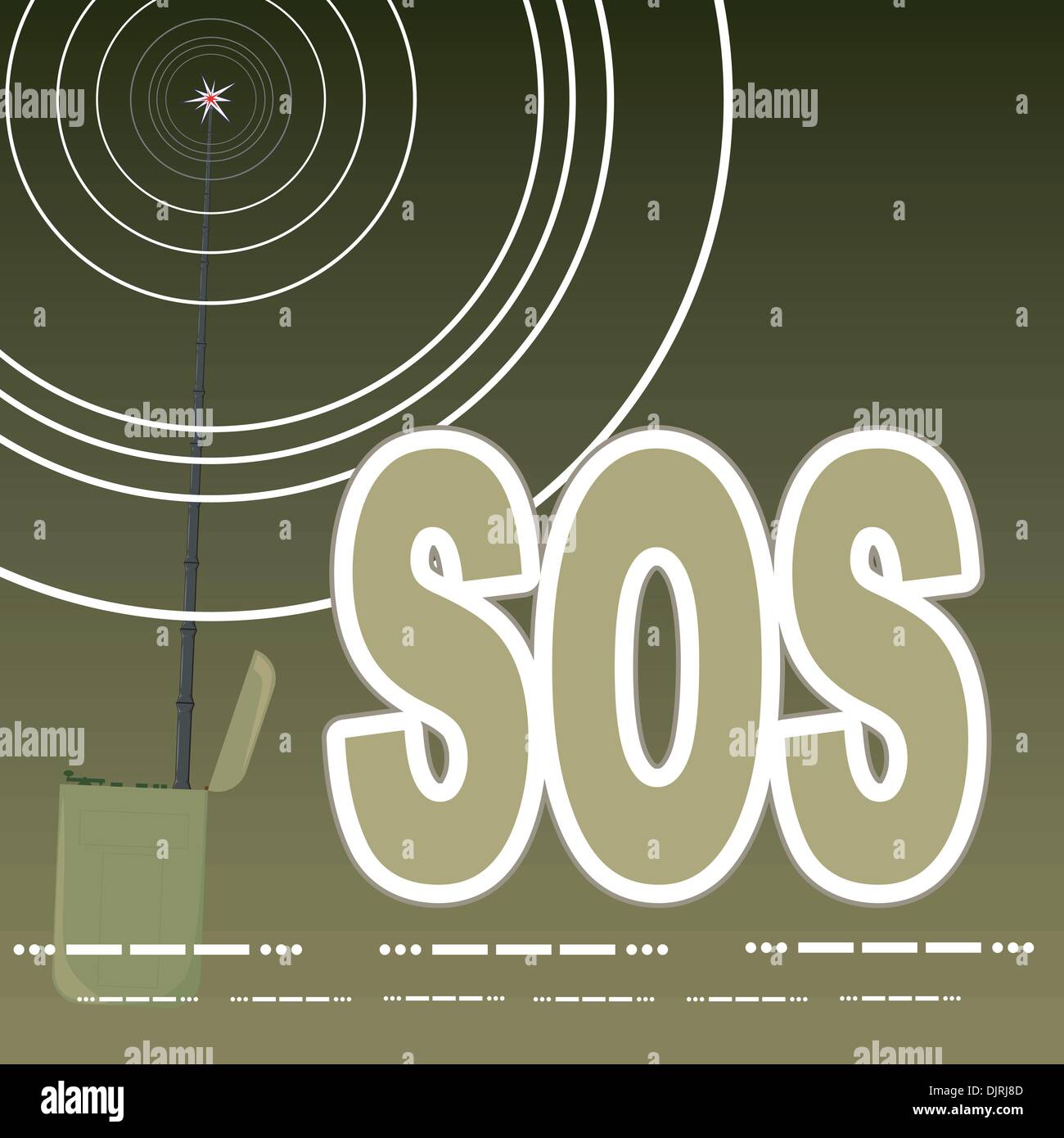 The signal SOS Stock Vector Image & Art - Alamy
