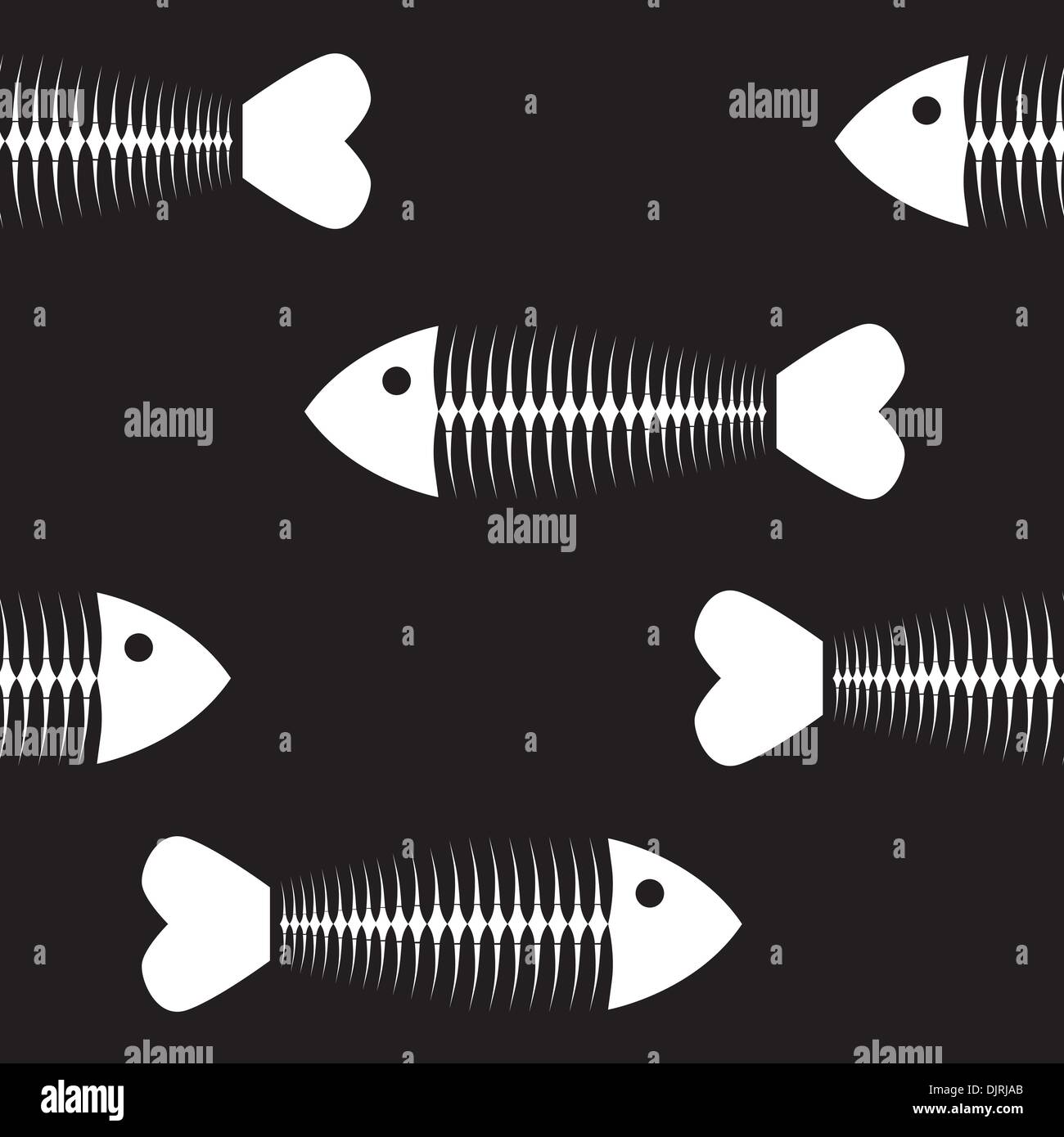 Skeleton fish Stock Vector Images - Alamy