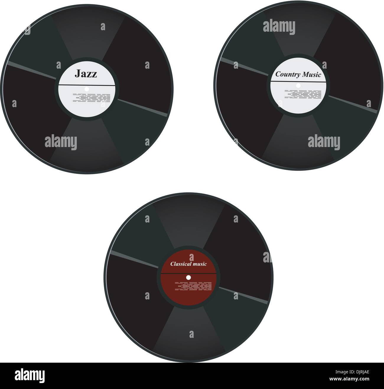 Vinyl discs Stock Vector Images - Alamy