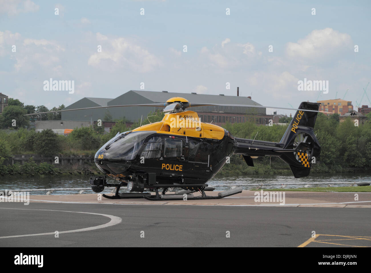 FILE PIC taken in June 2013: Police Helicopter, grounded, Glasgow ...