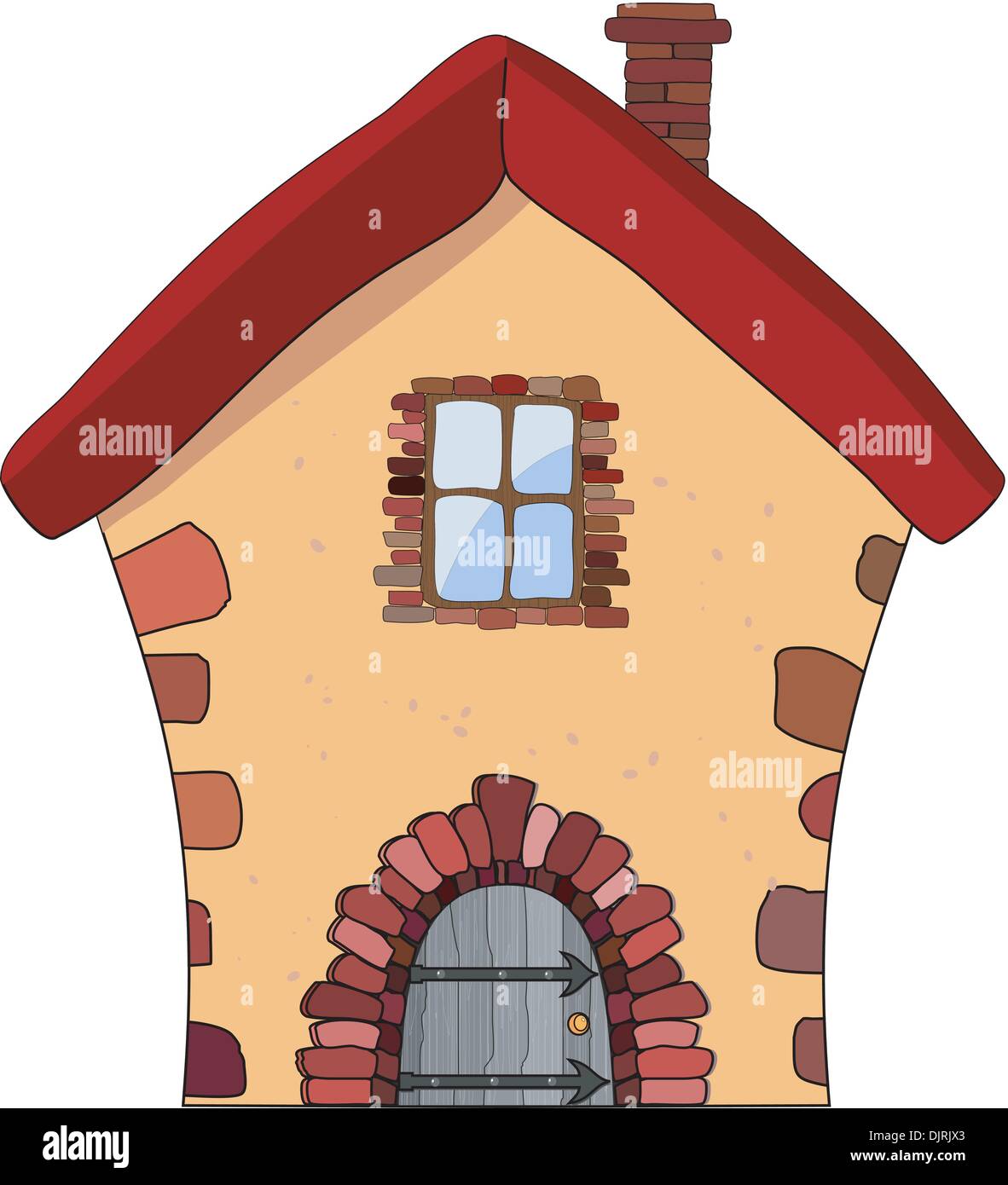 Vector illustration of a stone house Stock Vector Image & Art - Alamy