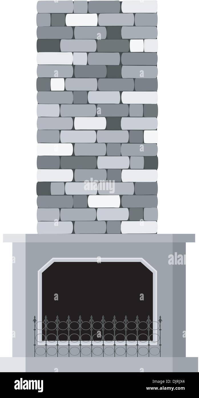 Holly decoration fireplace Stock Vector Images - Alamy