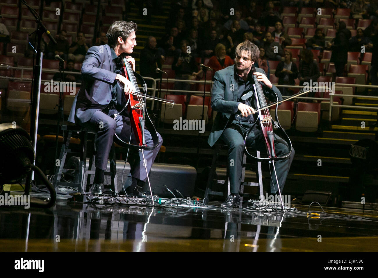 Detroit, Michigan, USA. 29th Nov, 2013. Cello duo LUKA SULIC and ...