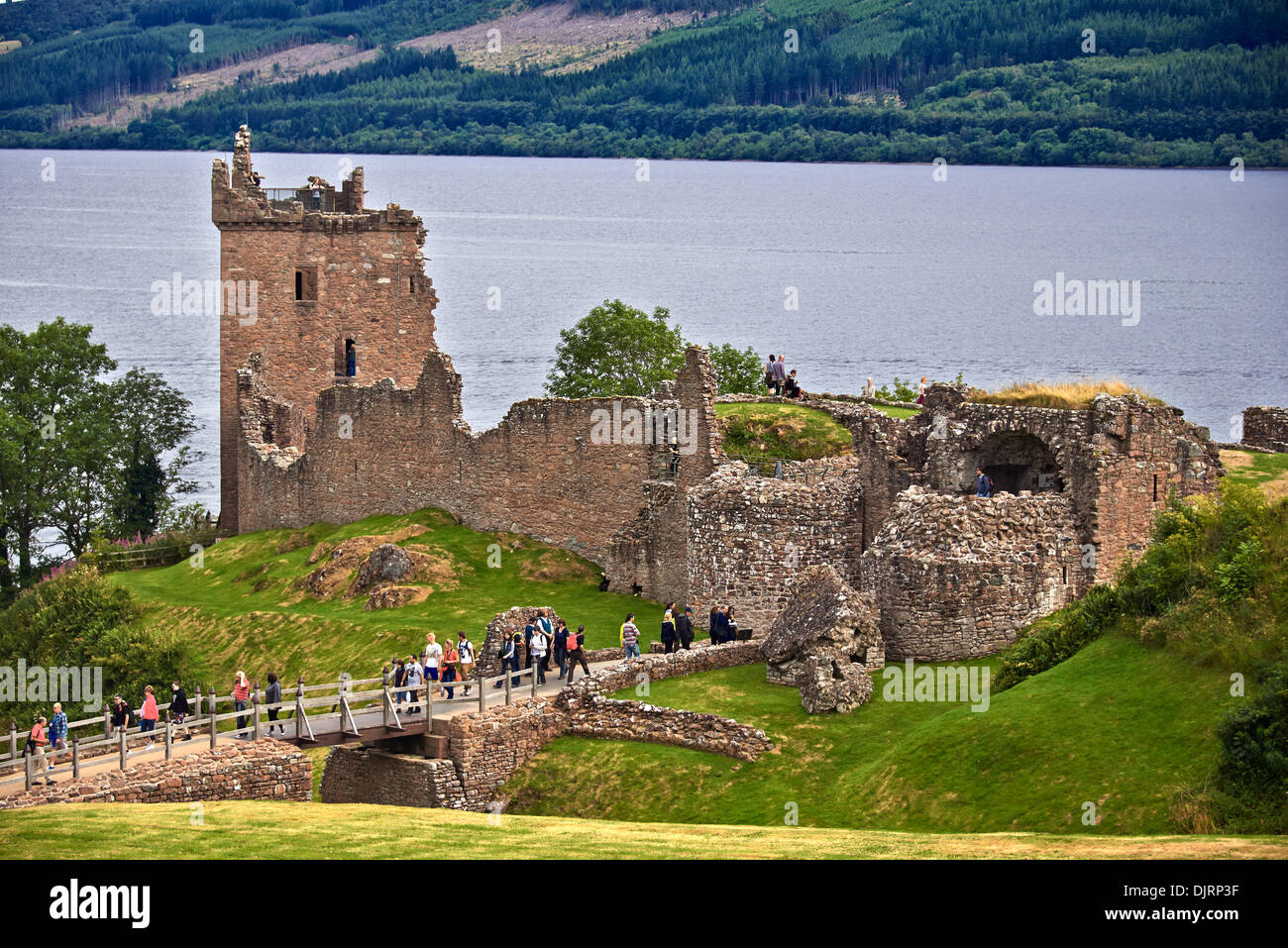 Urquhart Castle on Lock Ness Sits beside Loch Ness in the Highlands of ...