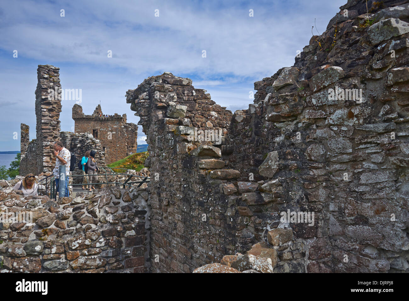 Urquhart Castle on Lock Ness Sits beside Loch Ness in the Highlands of ...