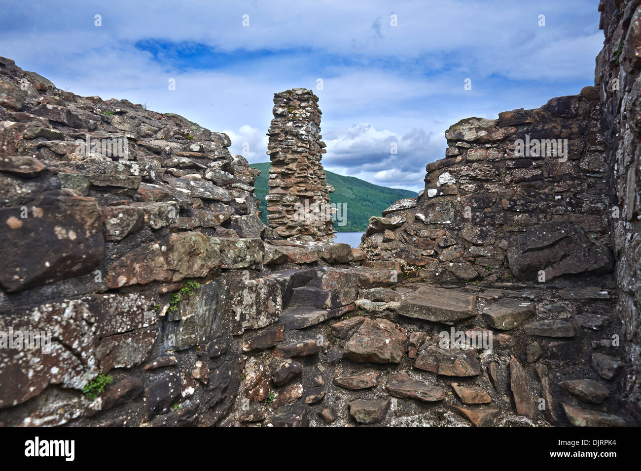 Urquhart Castle on Lock Ness Sits beside Loch Ness in the Highlands of ...