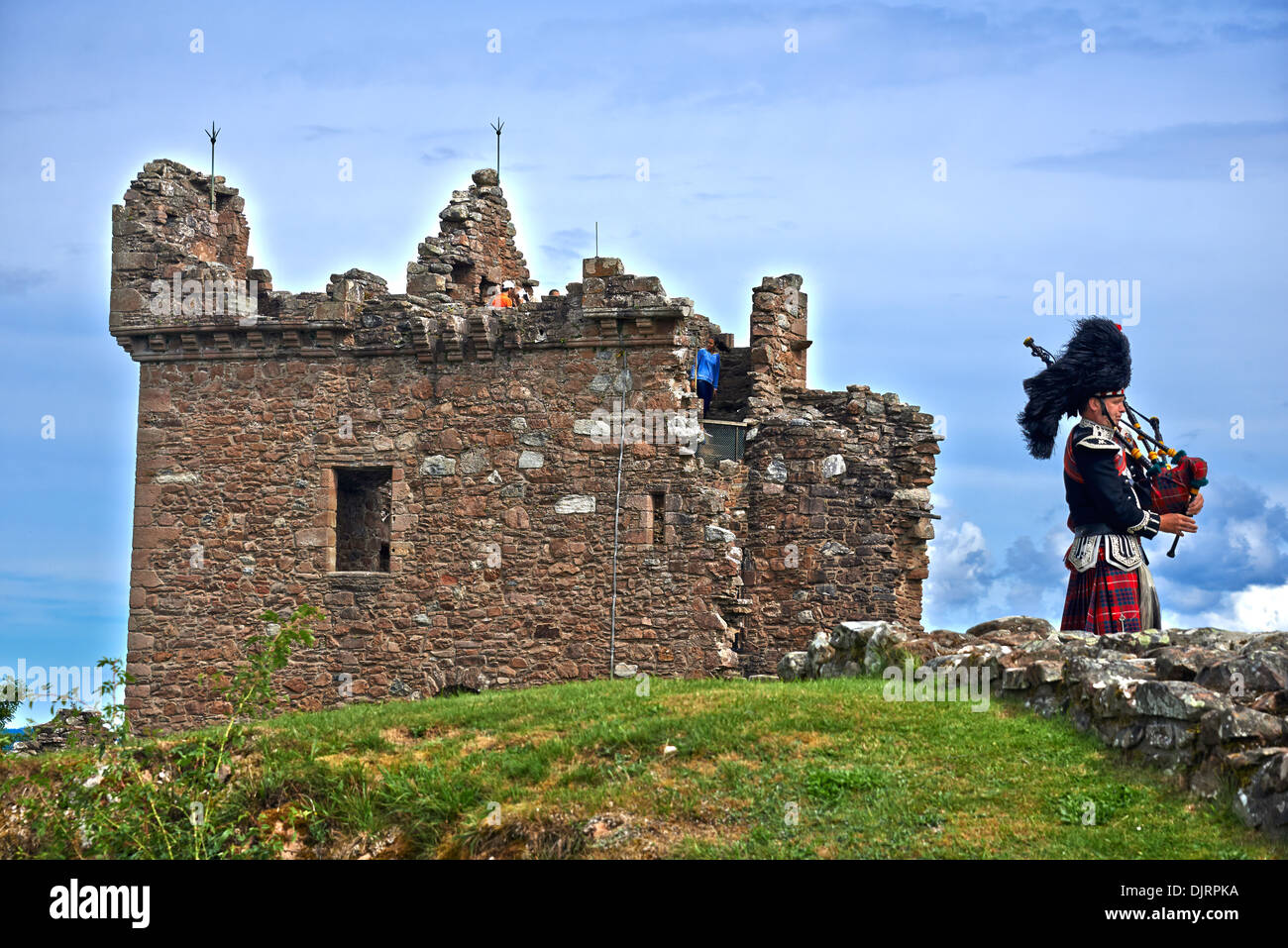 Urquhart Castle on Lock Ness Sits beside Loch Ness in the Highlands of ...