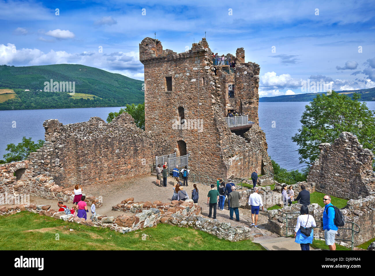 Urquhart Castle on Lock Ness Sits beside Loch Ness in the Highlands of ...