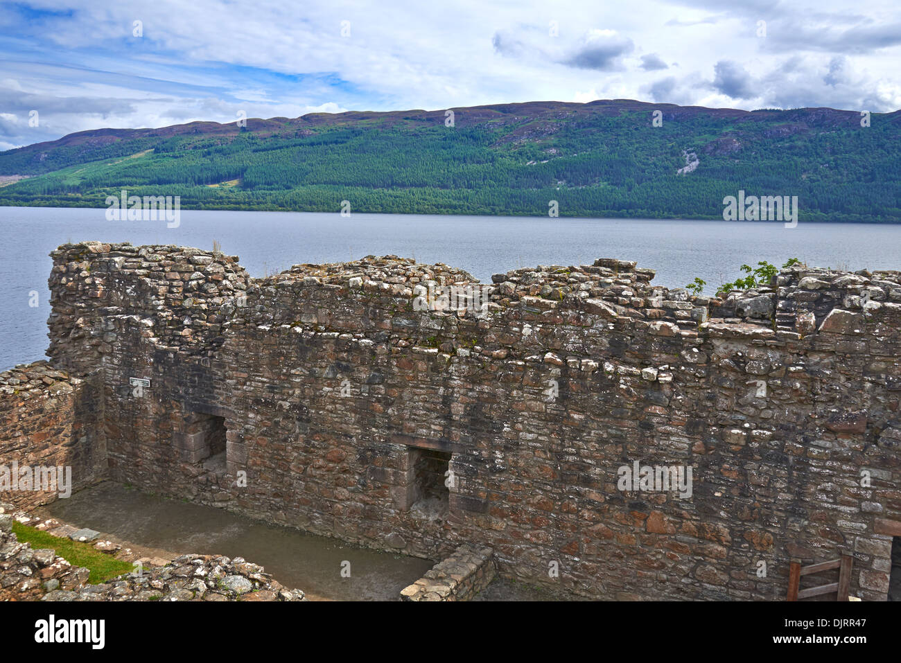 Urquhart Castle on Lock Ness Sits beside Loch Ness in the Highlands of ...