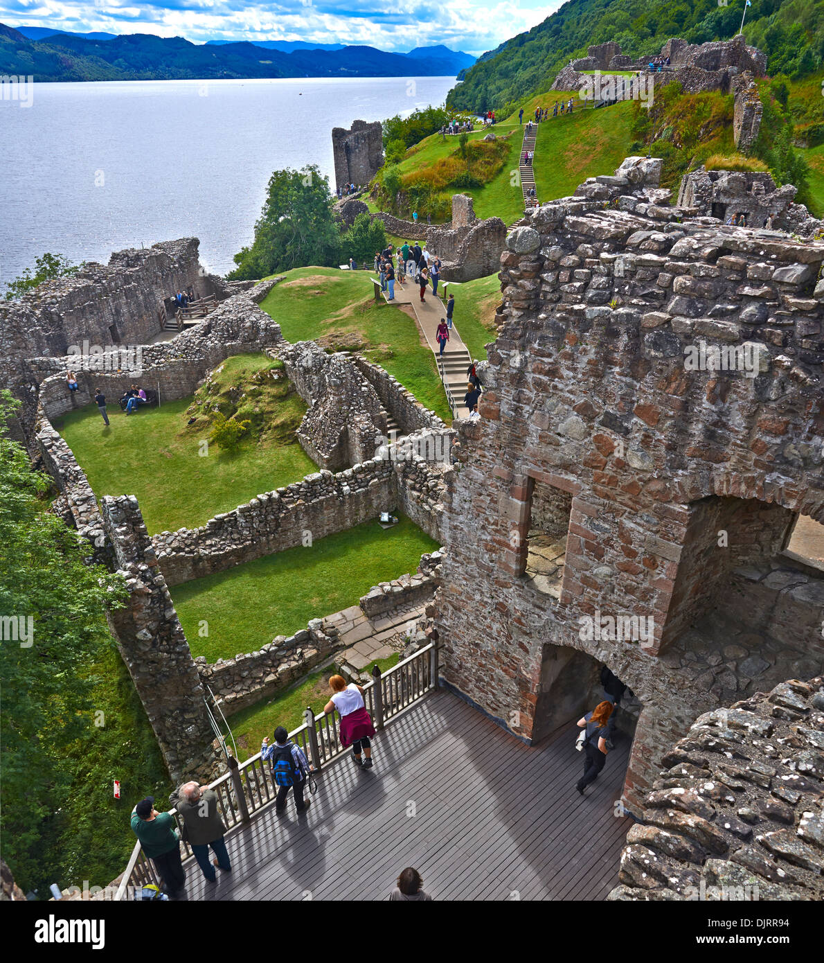 Urquhart Castle on Lock Ness Sits beside Loch Ness in the Highlands of ...