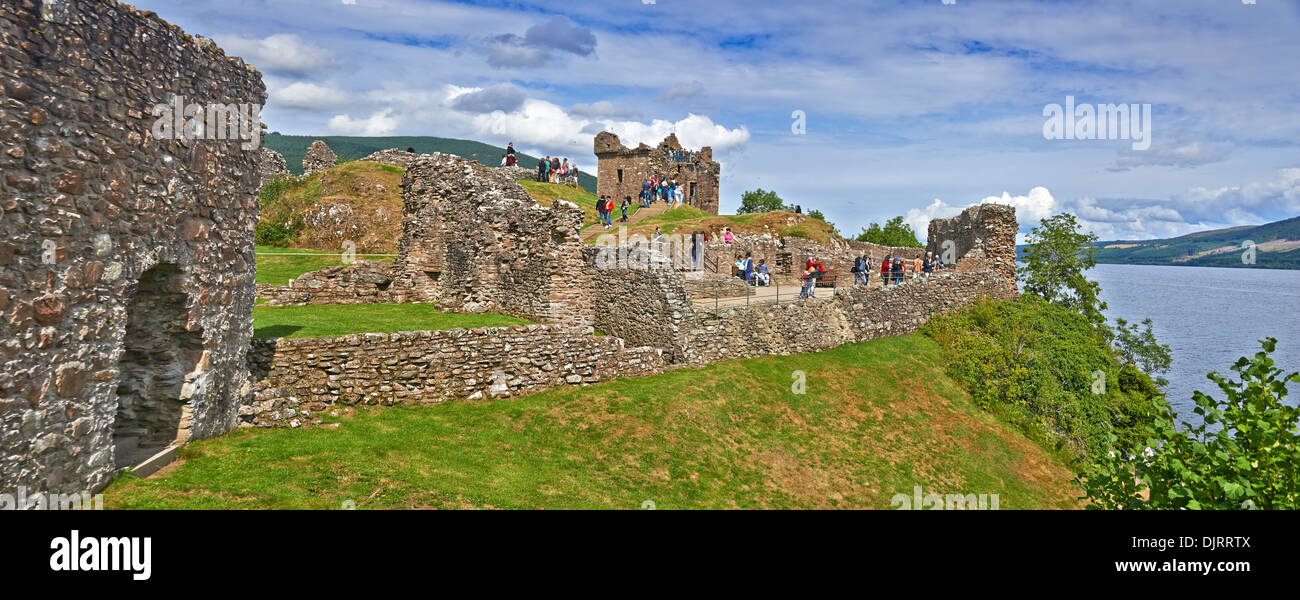 Urquhart Castle on Lock Ness Sits beside Loch Ness in the Highlands of ...