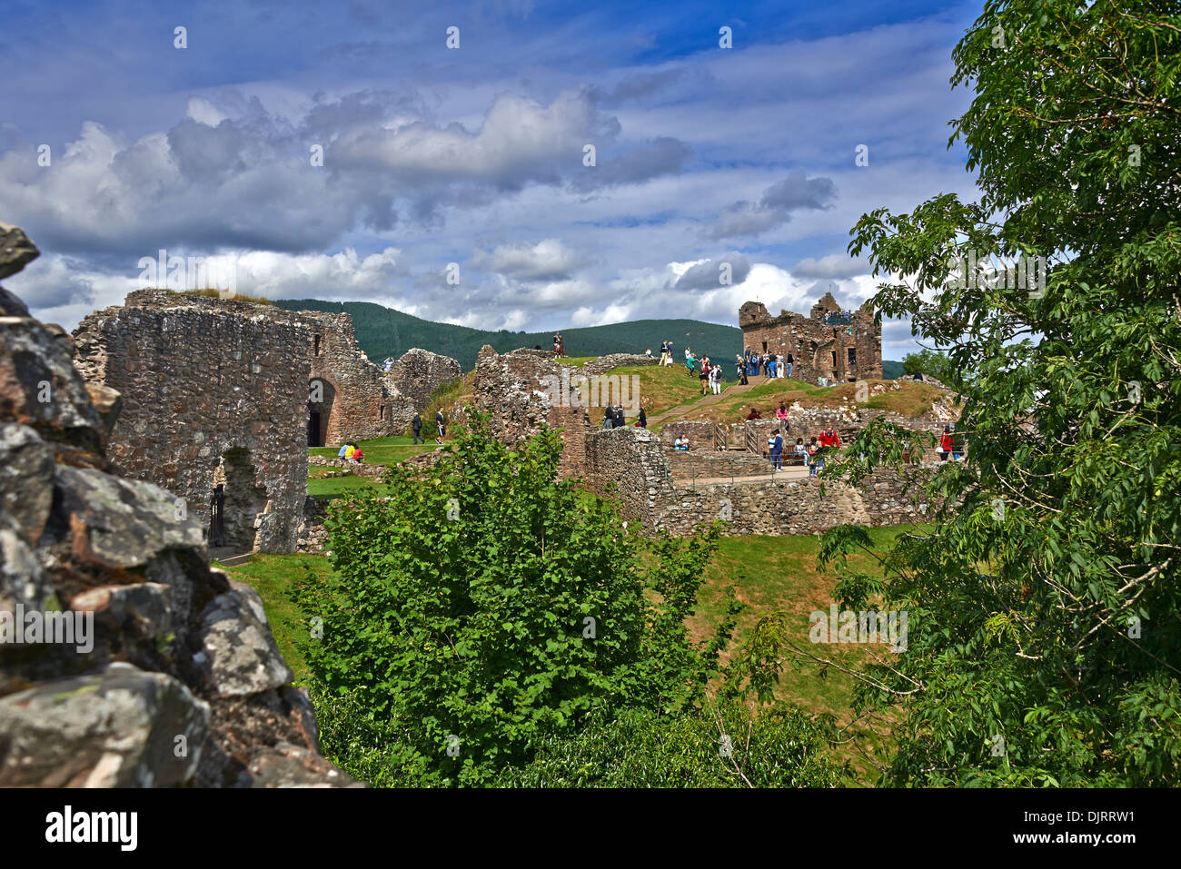 Urquhart Castle on Lock Ness Sits beside Loch Ness in the Highlands of ...