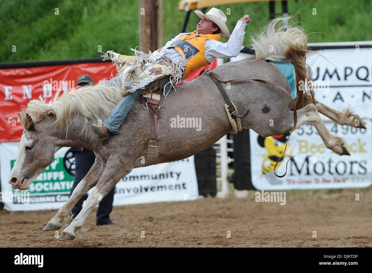 May 09, 2010 - Sonora, California, U.S - 09 May 2010: Bareback rider ...