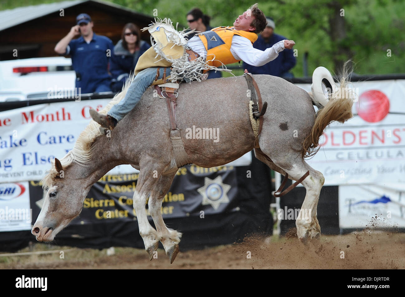 May 09, 2010 - Sonora, California, U.S - 09 May 2010: Bareback rider ...