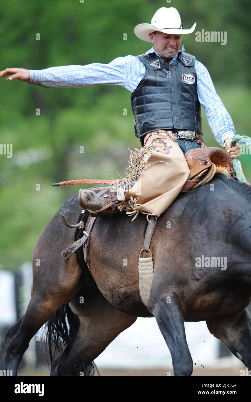 May 09, 2010 - Sonora, California, U.S - 09 May 2010: Saddle bronc ...