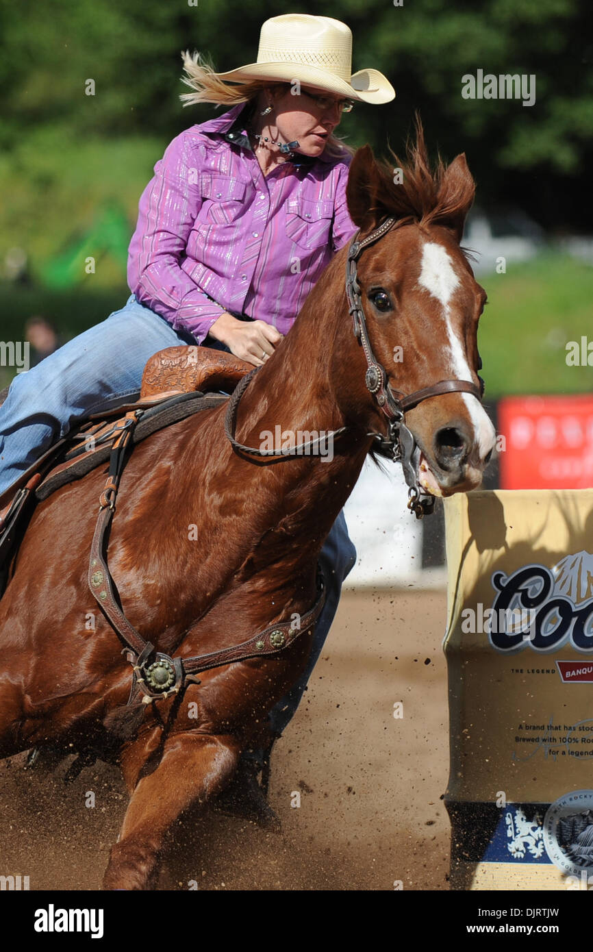 May 09, 2010 - Sonora, California, U.S - 09 May 2010: Barrel racer ...