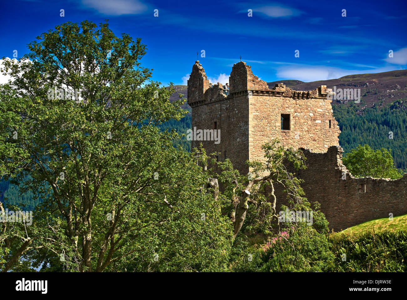 Urquhart Castle on Lock Ness Sits beside Loch Ness in the Highlands of ...