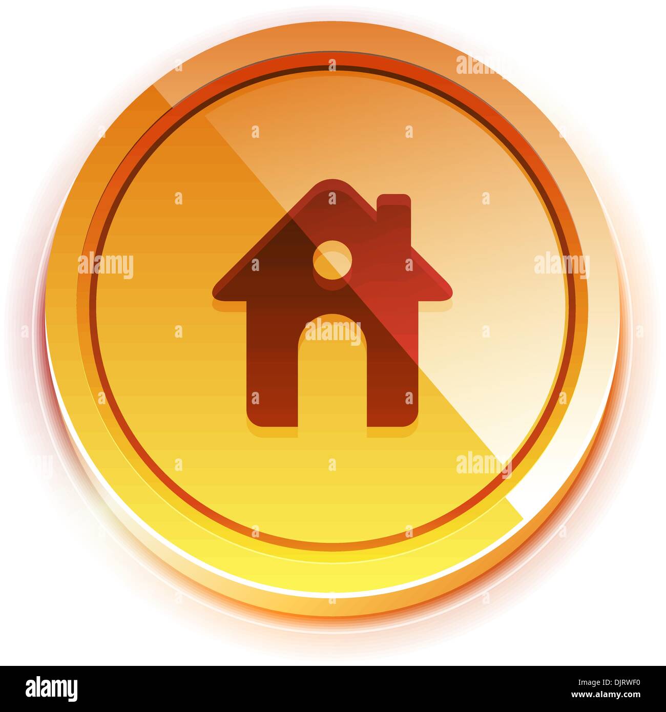 Glossy isolated bright button with shadow Stock Vector Image & Art - Alamy