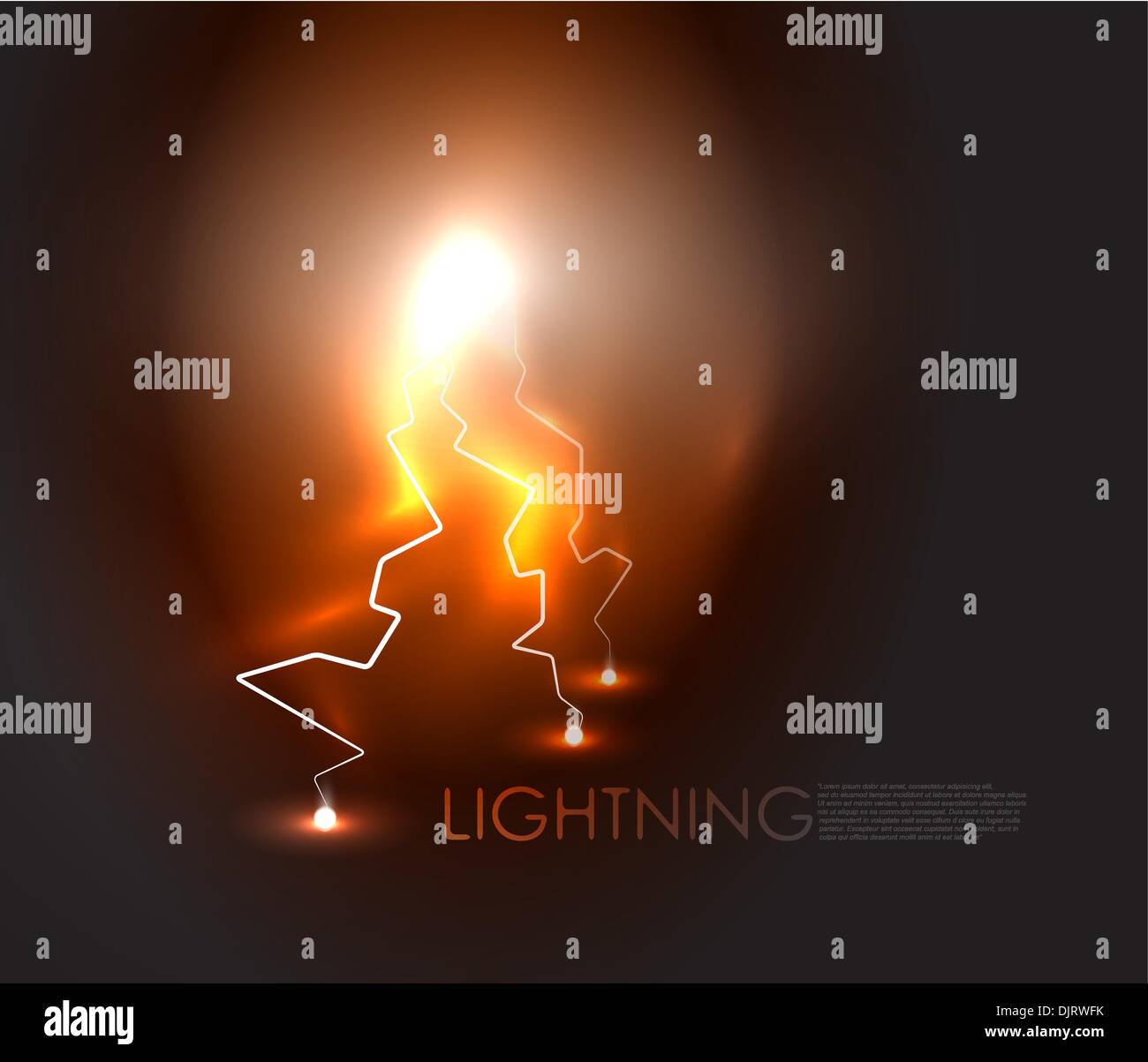 Lightning bolt energy background. EPS10 Stock Vector Image & Art - Alamy
