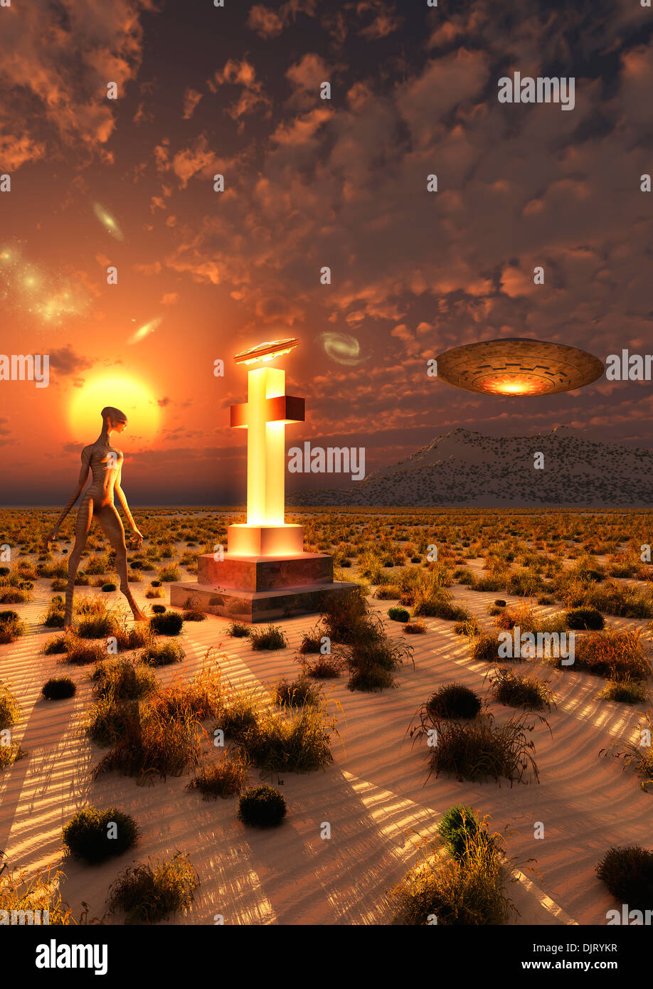 Roswell ufo crash new mexico hi-res stock photography and images - Alamy