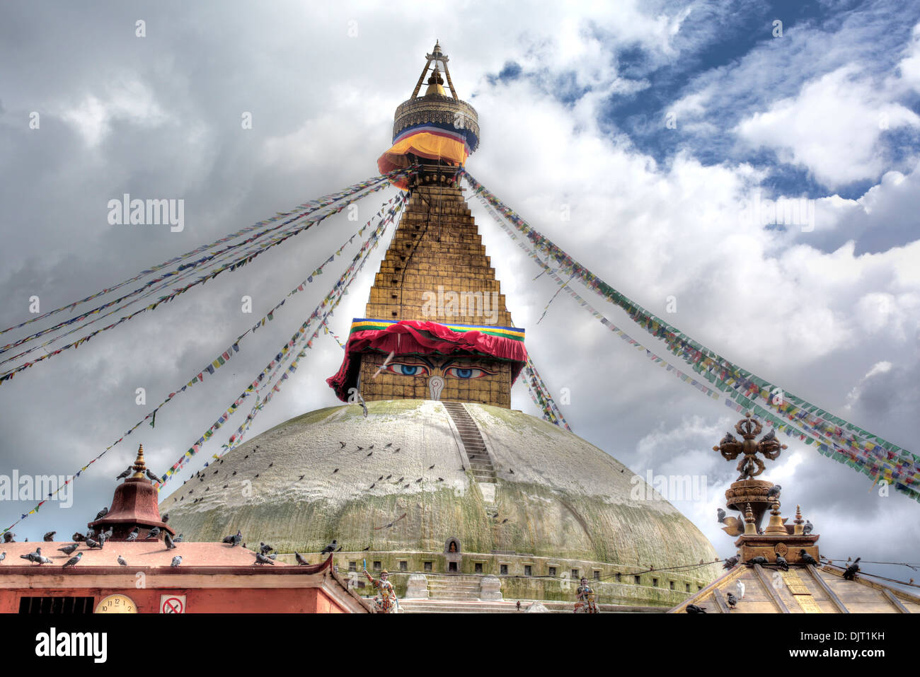 Boudhanath stupa, Kathmandu, Nepal Stock Photo - Alamy