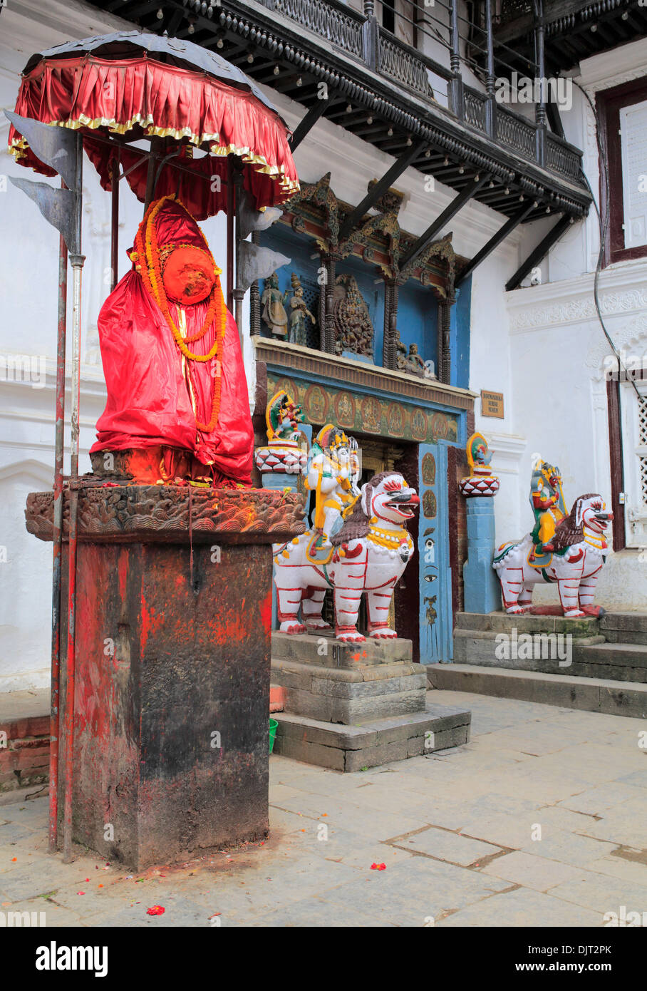 Hanuman statue, Hanumandhoka at Basantapur Durbar Square, Kathmandu ...