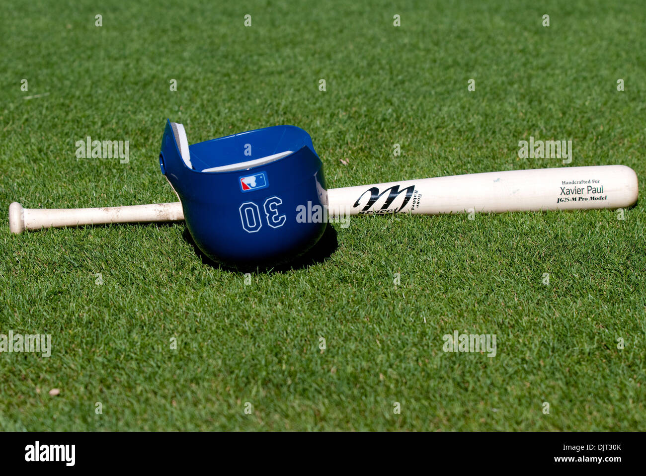 Los angeles dodgers batting helmet hi-res stock photography and images ...