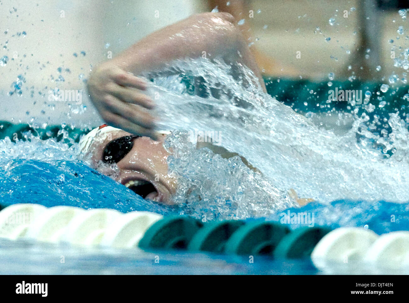 Alex Reinhardt of Miami University (Ohio) swims in the 500 Yard ...