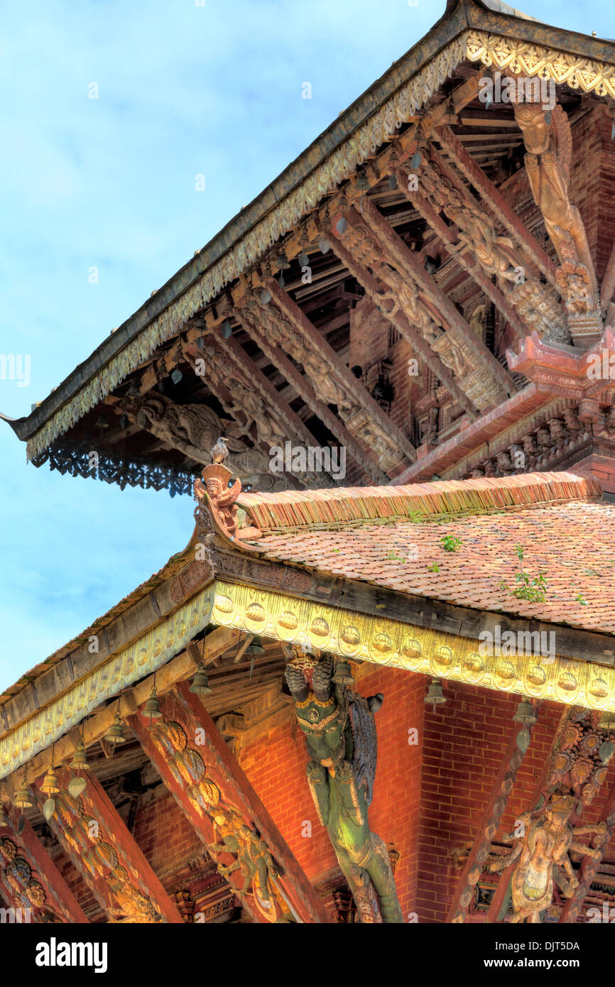 Sculpture roof strut, Changu Narayan temple, oldest Hindu temple in ...