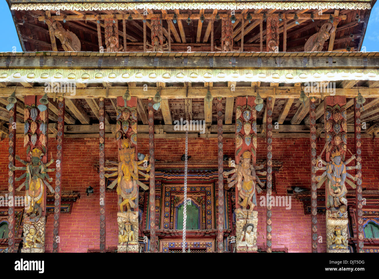 Sculpture roof strut, Changu Narayan temple, oldest Hindu temple in ...