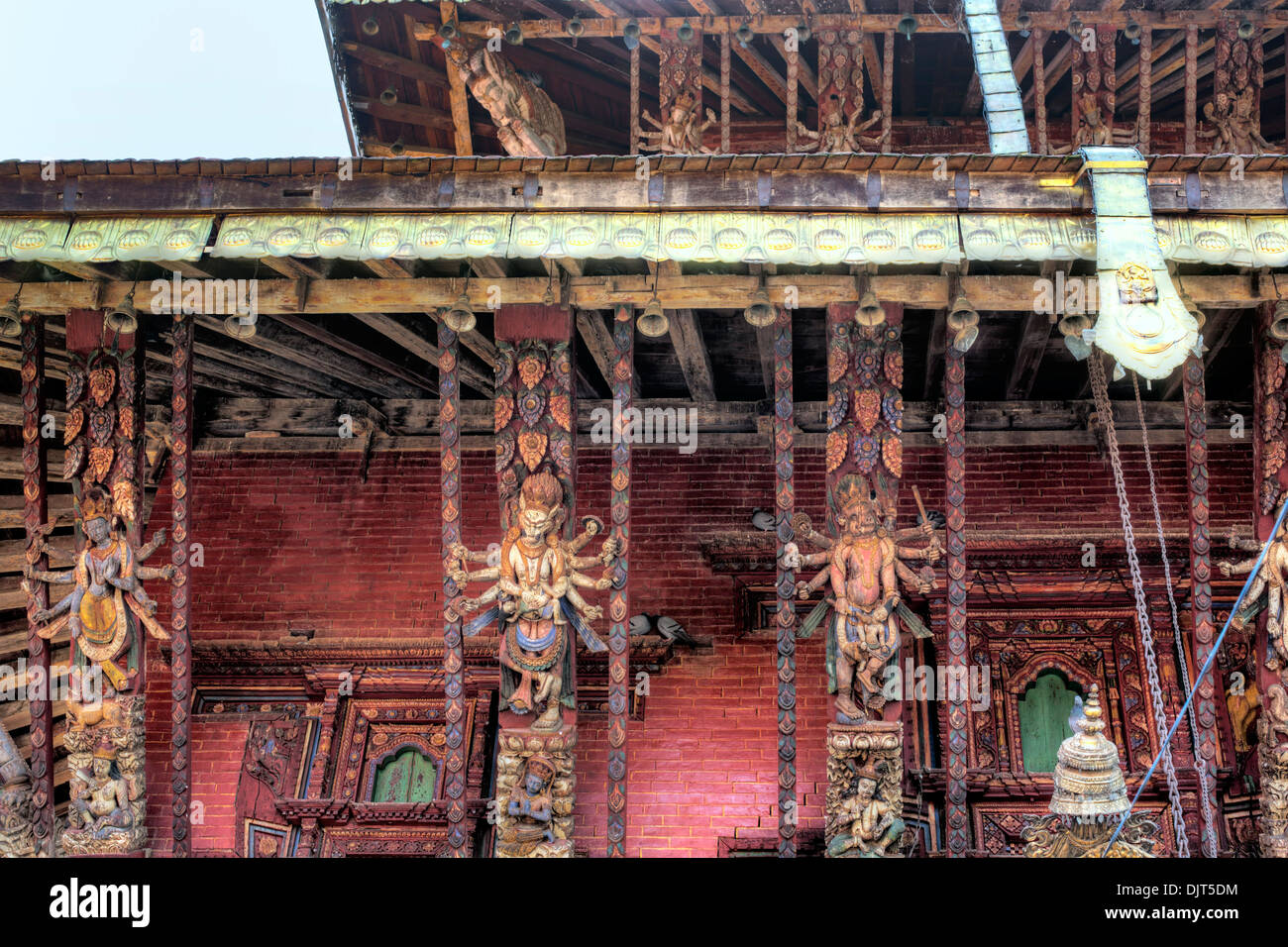 Sculpture roof strut, Changu Narayan temple, oldest Hindu temple in ...