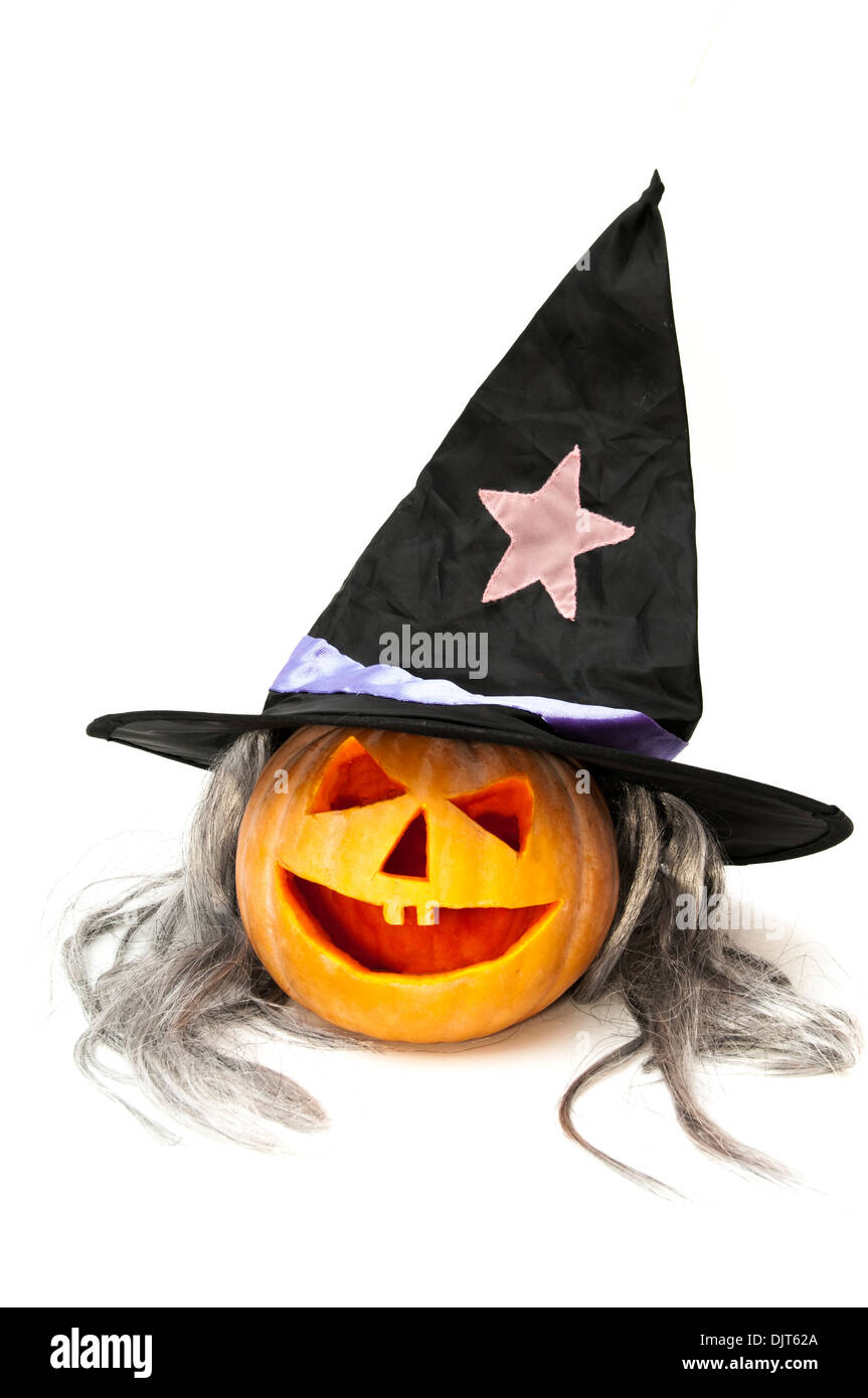 Happy face witch black Cut Out Stock Images & Pictures - Alamy